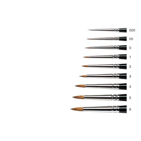 Pędzel do akwareli Kolinsky Sable Miniature Winsor Newton nr 6