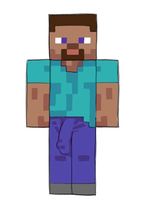 Steve Minecraft Drawn By Gummuru Danbooru