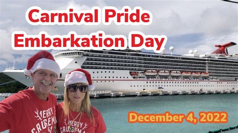 Carnival Pride Embarkation Day December 4 2022 YouTube