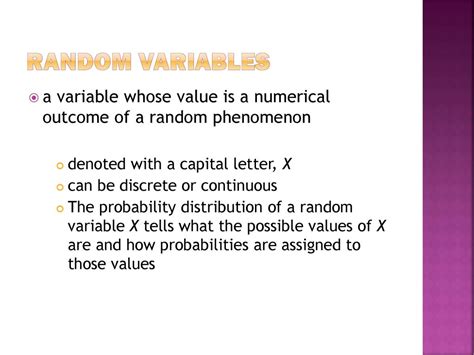 discrete and continuous random variables ppt download