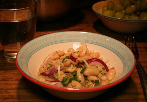 Piyaz türkischer weiße Bohnen Salat Dailyvegan Rezept Weiße