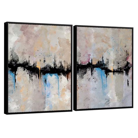 Quadro Abstrato Fenda 2 Peças QuadrosDecorativos