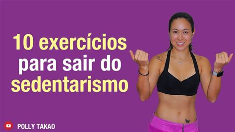 10 exercícios para sair do sedentarismo YouTube