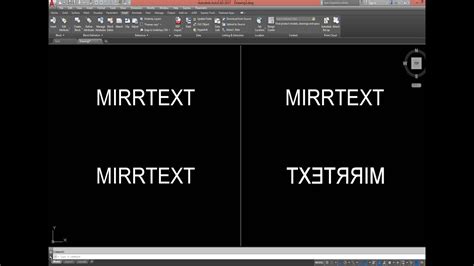 enable and disable mirror text effect in autocad mirrext command youtube