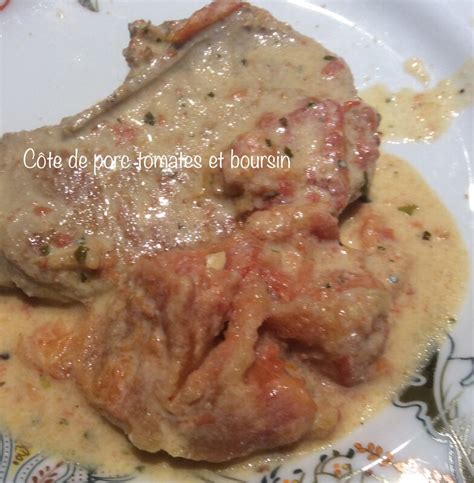 Côtes de porc aux tomates et boursin L autocook apprivoisé