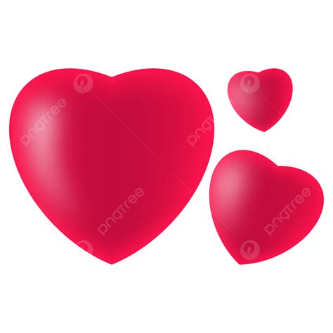Hearts Love Heart 3d Hearts Love PNG And Vector With Transparent