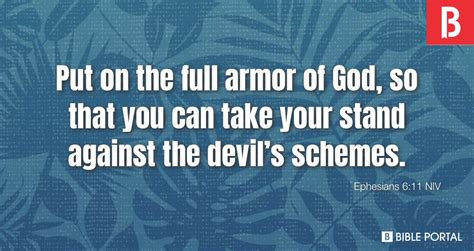 Ephesians 6 11 NIV Bible Scripture Image Bible Portal