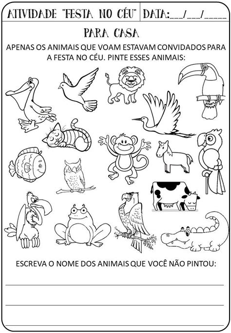 Atividades Variadas De AlfabetizaÇÃo Criar Recriar 4A3 Festa no céu