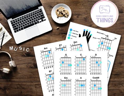 Beginner Guitar Chord Charts AND Chord Guide Printable PDF Instant