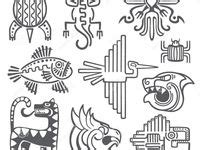 15 ideas de Glifos prehispánicos dibujos precolombinos dibujos