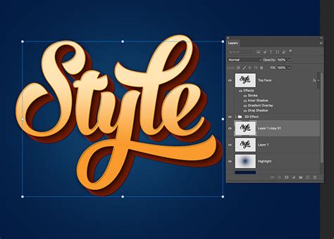How To Create D Text Effects In Photoshop With The Transform Again