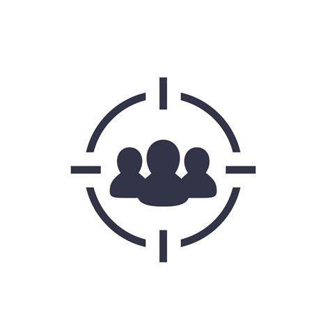 Grupo De Enfoque Icono De P Blico Objetivo Vector En Vecteezy