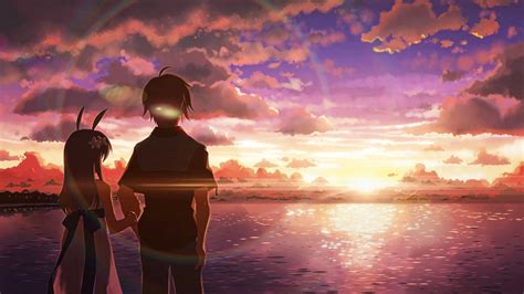 Wallpaper Sunlight Sunset Sea Reflection Sky Sunrise Evening