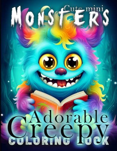 Cute Adorable Creepy Mini Monsters Coloring Book An Easy Halloween