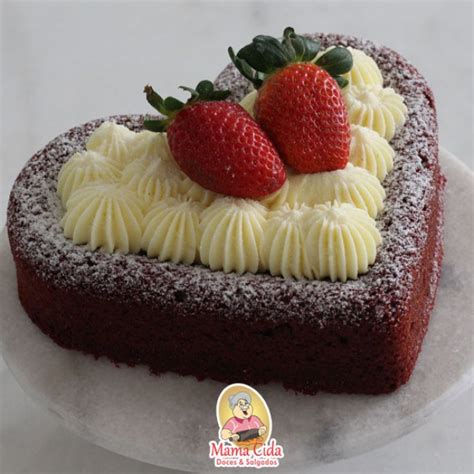 Bolo Red Velvet Em Formato Cora O Gramas