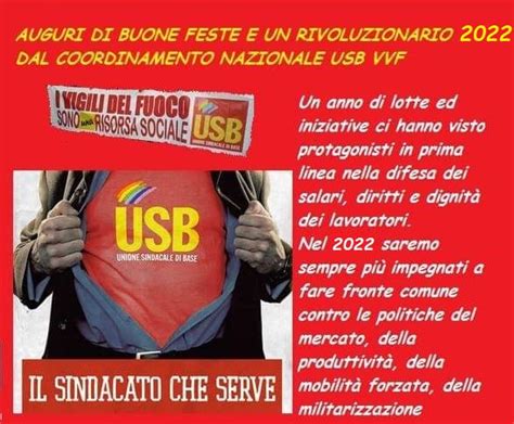 USB Pubblico Impiego Coordinamento Nazionale Vigili Del Fuoco AUGURI