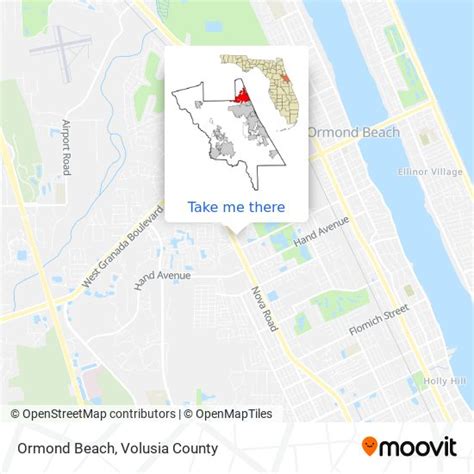 Map Of Ormond Beach Area