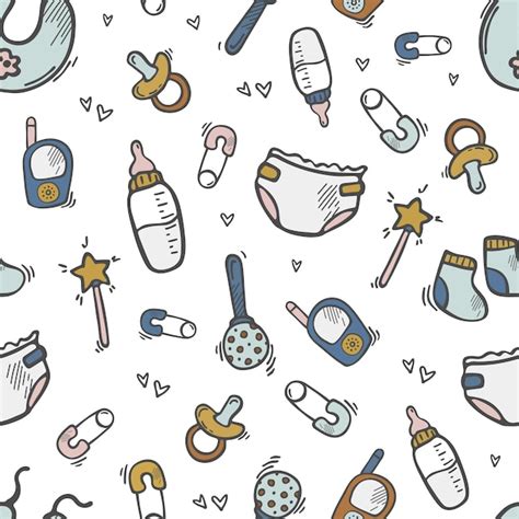 Premium Vector Baby Seamless Pattern For Batik Or Textile Design