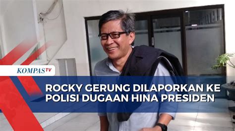 Rocky Gerung Dilaporkan Ke Polisi Atas Dugaan Hina Presiden Jokowi