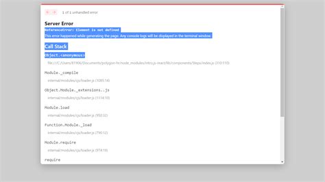 Javascript Referenceerror Element Is Not Defined Object In Introjs React React Nextjs