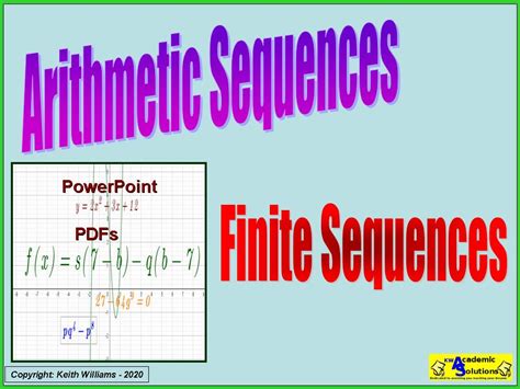 arithmetic sequences finite sequences teacha