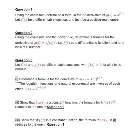 [solved] question 1 using the chain rule determine a formula for the course hero