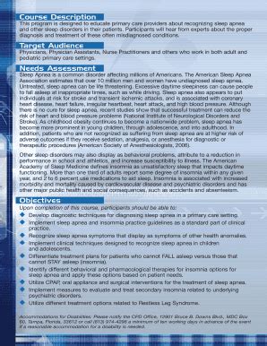 Fillable Online Cme Hsc Usf 15003 Sleep Apnea Brochure Fax Email Print