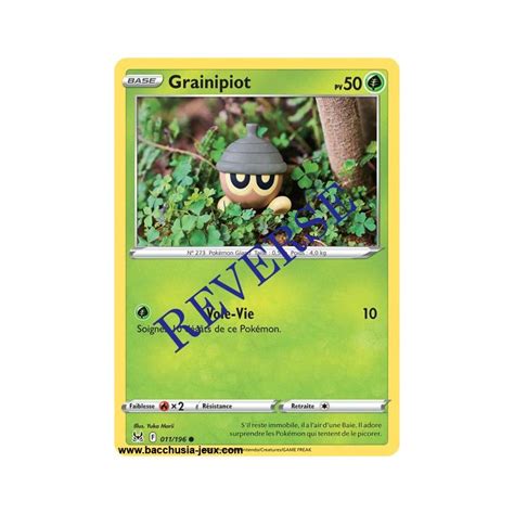 Carte Pokémon EB11 011 196 Grainipiot Reverse
