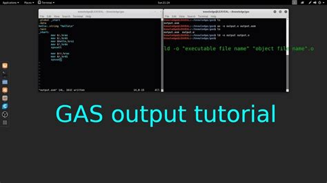 GAS X64 GNU Assembler Output Tutorial In Linux YouTube