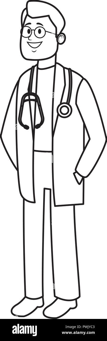 Doctor Cartoon Images Black And White