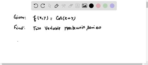 ⏩solved find the two variable maclaurin series for the following… numerade