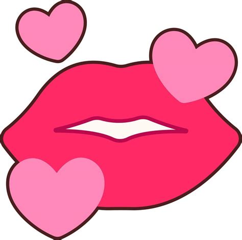 Heart Lipsl Kiss 16248884 Vector Art At Vecteezy