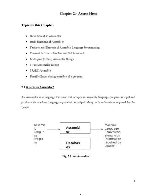 chap 2 assemblers pdf assembly language computer program