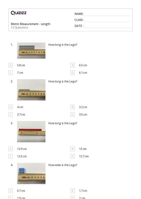 Measurement Worksheets For Th Grade On Quizizz Free Printable