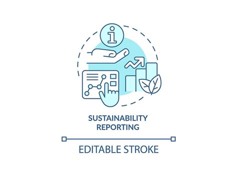 Sustainability Reporting Turquoise Concept Icon By Bsd Epicpxls