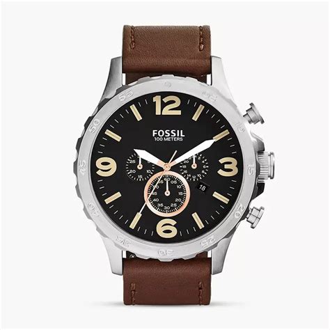 Fossil Nate Chronograph Black Men S Watch Jr