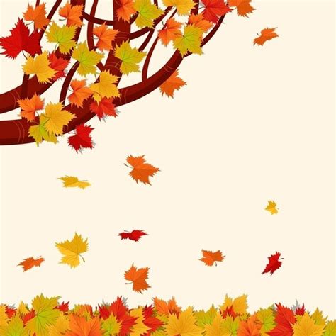 Free Vector Cartoon Autumn Leaves Background In 2023 Fall Leaves