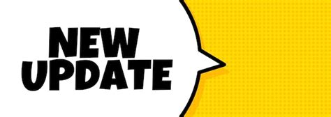 Nova atualização banner de bolha do discurso novo texto de