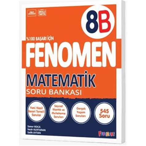 Fenomen Okul Yayınları 8 Sınıf LGS Fenomen Matematik B Soru Bankası