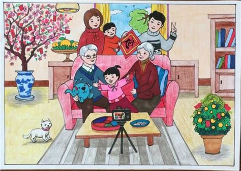Tranh vẽ về đề tài gia đình hạnh phúc đẹp nhất Văn Hóa Học Điện Máy