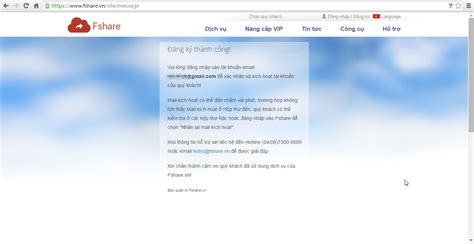 Hướng dẫn đăng ký mới và kích hoạt 1 tài khoản Fshare vn 4share vn