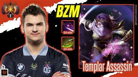 RANK 1 EU BZM Templar Assassin Win Lane And Carry Game Dota 2 Pro
