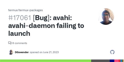 Bug Avahi Avahi Daemon Failing To Launch Issue 17061 Termux