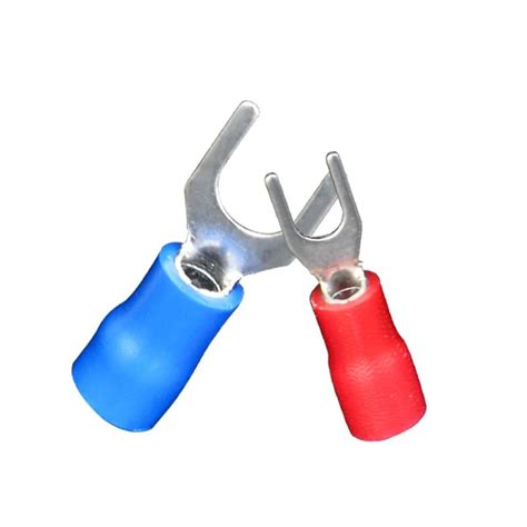 100pcs New Insulated Spade Terminal Block Connector SV1 25 4 Wire