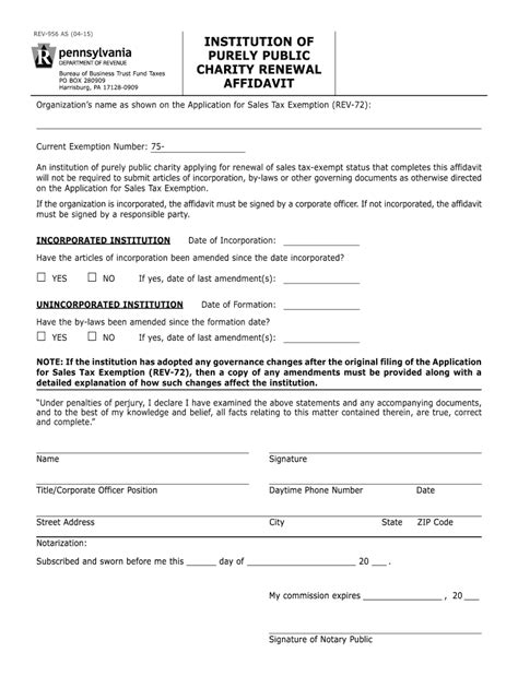 2015 Form PA REV 956 Fill Online Printable Fillable Blank PdfFiller