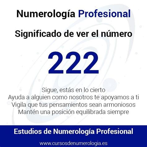 Significado del Número 222 con imágenes Numerología Numerologia