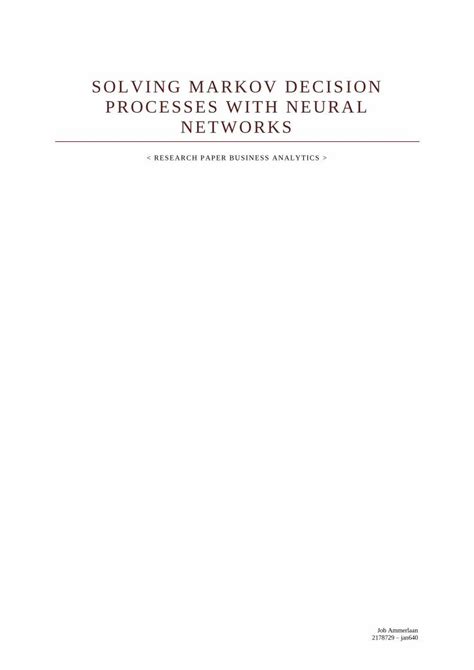 pdf solving markov decision processes with neural … dokumen tips
