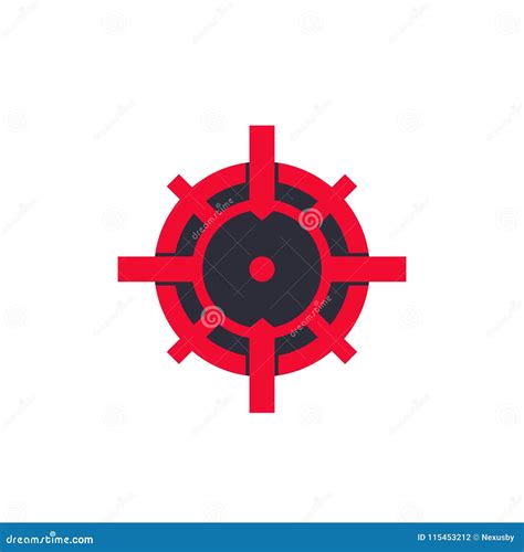 Logotipo Do Vetor Do Crosshair Ilustração do Vetor Ilustração de