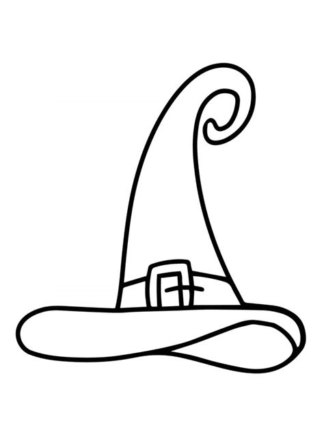 Dibujos De Sombrero De Bruja Gratis Para Colorear Para Colorear Pintar
