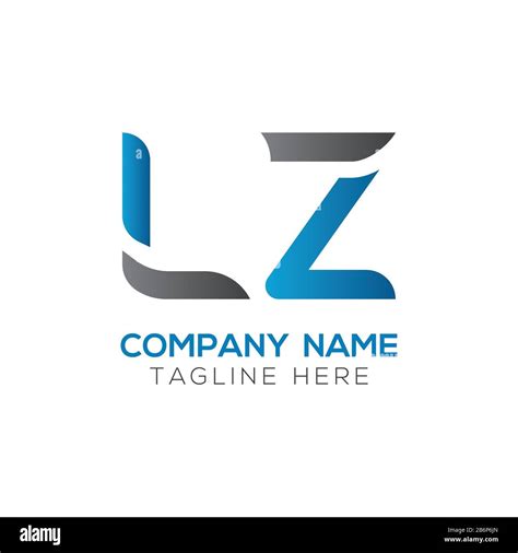 Initial Lz Letter Business Logo Design Vector Template Abstract Letter